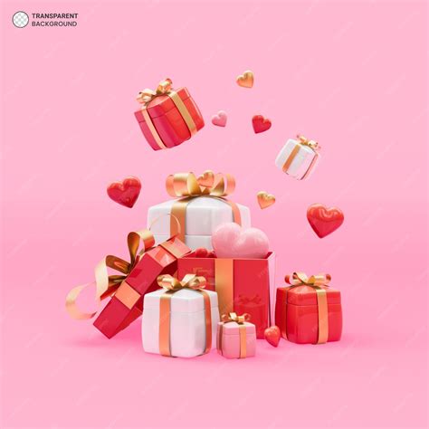 다채로운 선물 상자 아이콘 3d 렌더링 그림 무료 Psd 파일