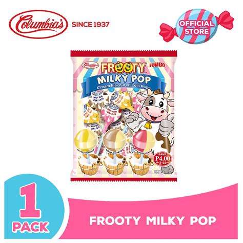 Columbia Candies Frooty Jumbo Milky Pop Milk Lollipop Lazada Ph