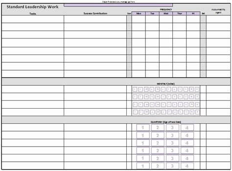Exemplary Info About Standard Work Template Excel Gunbet