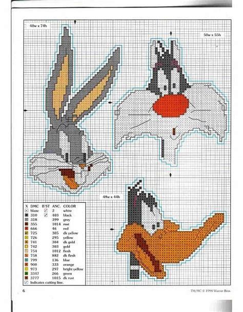 Looney Tunes Characters Cross Stitch Pattern Artofit