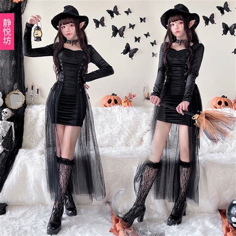 【現貨 新品上新】萬聖節服裝 萬聖節裝扮 萬聖節服裝大人 Cosplay 服裝 魔法師女巫惡魔長袍萬聖節成人服裝舞臺巫 蝦皮購物