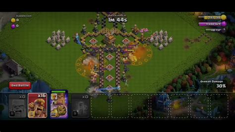 Simple Way To 3 Star Dark Ages King Challenge Clash Of Clans Youtube
