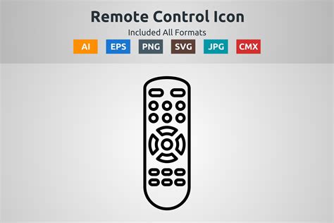 Remote Control Vector Outline Icon Graphic By Abidehtisham198 · Creative Fabrica