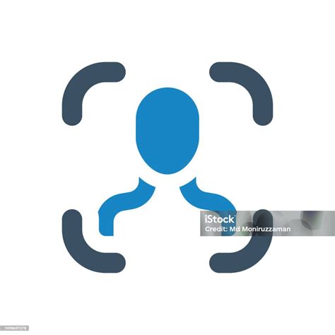 Facial Scan Icon Or Facial Recognition Icon Biometric Face Scanning