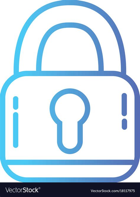 Line Padlock Security Protection Object To Privacy