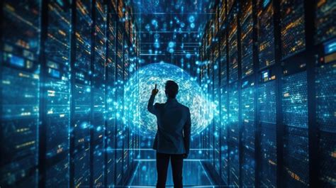 Premium Photo Digital Transformation Data Connectivity Data Analytics