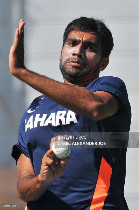 Indian Cricketer Munaf Patel Delivers A Ball During Training At The News Photo Getty Images