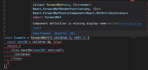 `reactdisplay Name` Stops Requiring Forwardrefs To Have `displayname` If Function Contains An