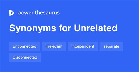 Unrelated Synonyms 1 411 Words And Phrases For Unrelated