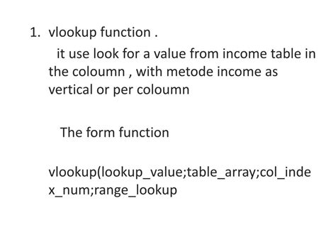 PPT Lookup Function PowerPoint Presentation Free Download ID 2427818