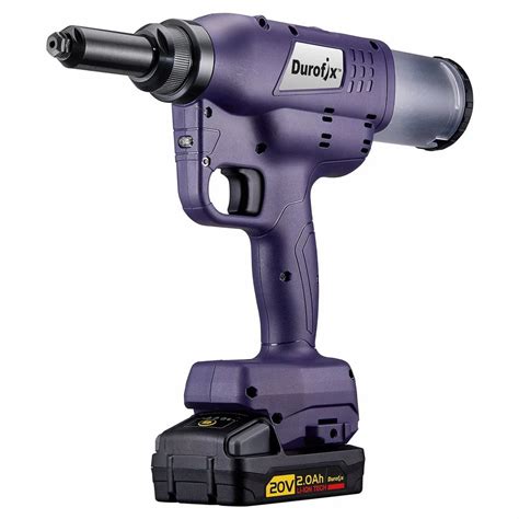 Durofix Rv20108 P20 Series 20v Brushless Rivet Gun Tool 20k N Pulling Force Up To 1 4 At