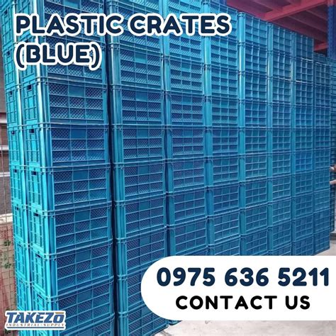Plastic Blue Crates Commercial And Industrial Construction Tools