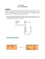 Lab 07 Data Design Babe Answers Pdf EXERCISES Complete The Exercises Assigned By Your
