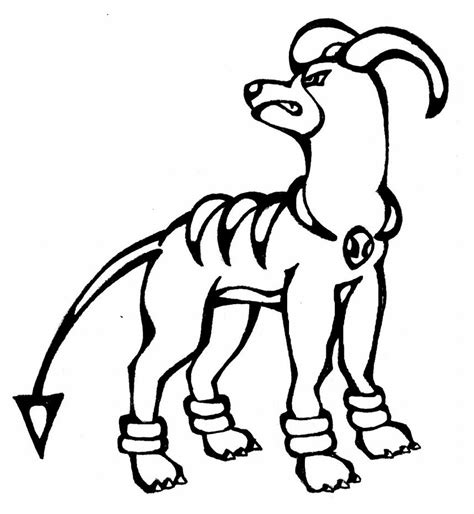 Houndoom Pokemon Coloring Pages