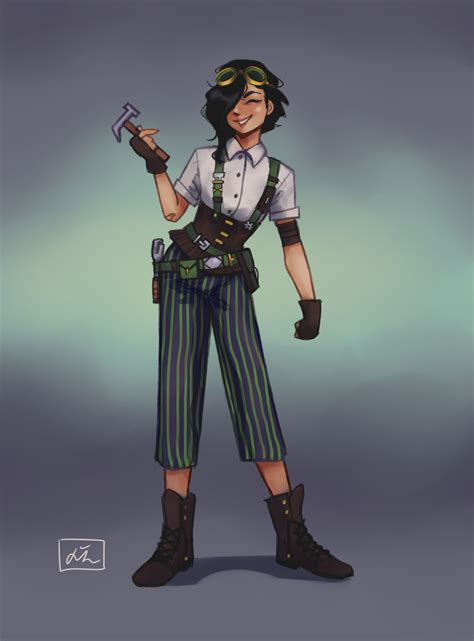 Inventor Character Design Ľubica Makóová Character Design Dnd