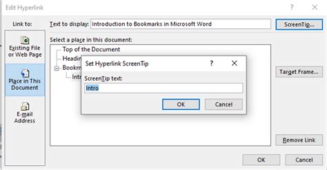 How To Use The Bookmarks Feature In Microsoft Word