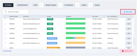 Setting Up An Order Dque Docs