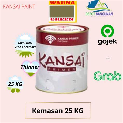 Jual Cat Primer Cat Dasar Besi Cat Meni Besi Kansai Zinc Chromate 25 Kg 313 Green Shopee Indonesia
