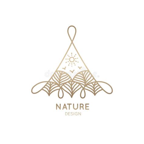 Logo Trees In Triangle Stock Vector Illustration Of Journey 106969205