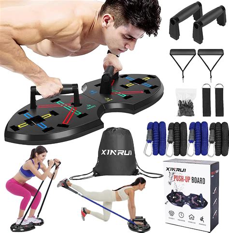Xinrui Push Up Board Portable Multi Function Foldable 20 In 1 Push Up Bar Push Up Handles For