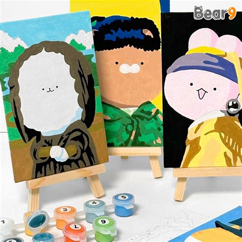 3000 순덕이 크루 명화 패러디 그리기 세트 Box12개입 Bear9