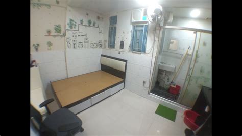 新蒲崗唐樓企理套房設雪櫃雙人床實用120呎租4400 物業編號 R092 Youtube