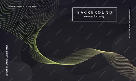 Premium Vector Abstract Gradient Background Wave Element For Design Poster Colorful Shiny