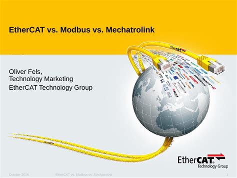 PDF EtherCAT Vs Modbus Vs Mechatrolink Classification Modbus TCP