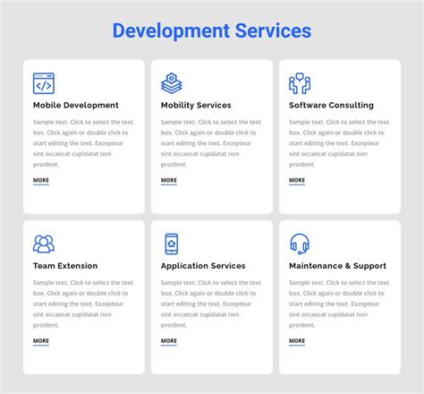 Development services - Website Template by Nicepage