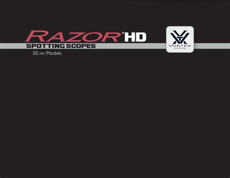 Instructions Vortex Razor Hd 50mm Spotting Scope Optics Trade Ppt