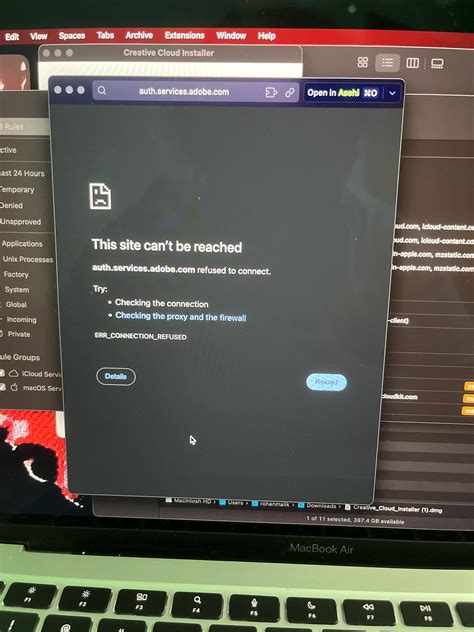 While Installing Adobe Creative Cloud Im Getting This Error R