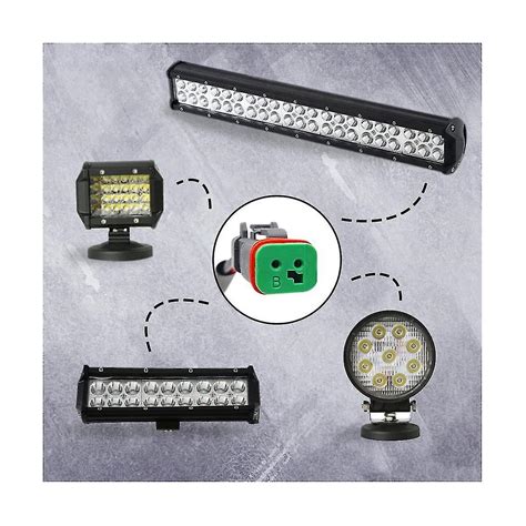 2 1 In1 H Dual Outputs Dt Dtm Fe Connector Socket Adapters For Led Fog