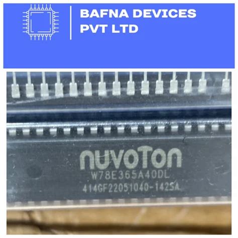 W78e365a40dl Nuvoton 8 Bit 40 Pins At ₹ 180 Piece In Mumbai Id