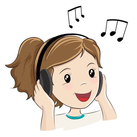Chica Escuchando Musica Vector Premium Premium Vector Freepik