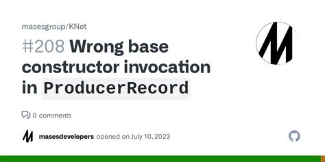 Wrong Base Constructor Invocation In Producerrecord Issue