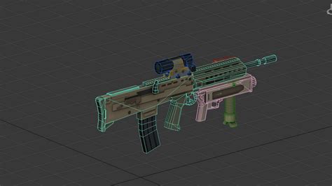 3d Model L85 A3 Pack Accessories Vr Ar Low Poly Cgtrader