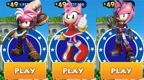 Sonic Dash Thorn Rose Vs Rusty Rose Vs Amy All New Sonic Prime Characters Unlocked And