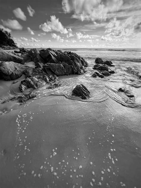 Black And White Ocean Photography