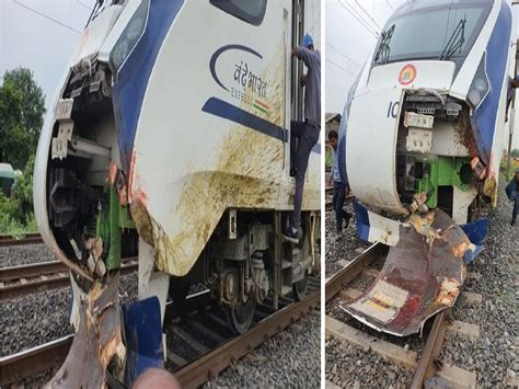 Vande Bharat Train Accidentअजब कायदा वंदे भारत ट्रेनला म्हशी
