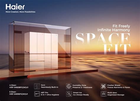 Haiers New Space Fit Refrigerator Combines Sleek Design With Smarter