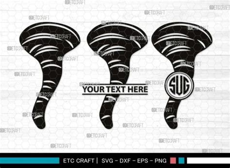 Tornado Svg Monogram Twister Silhouette Graphic By Pixel Elites