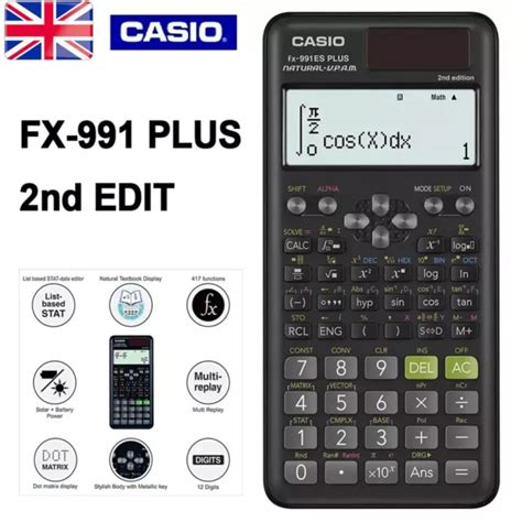 Casio Fx 991es Classwiz Advanced Engineering Scientific Calculator 552 Functions £12 95