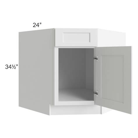 Rta Aspen White Shaker 36 Base Diagonal Corner Sink Cabinet Kitchen
