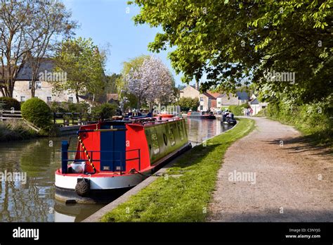 Canal Boat Scene On The Kennet And Avon Canal Taken At Bradford On Avon