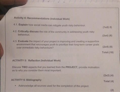 Activity 4 Recommendations Individual Work 41 StudyX