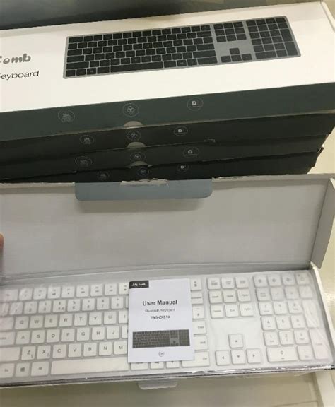 Sg Ready Stock Jelly Comb Color Backlit Wireless Bluetooth Rechargeable Keyboard