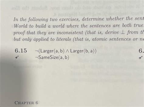 In The Following Two Exercises Determine Whether The Chegg