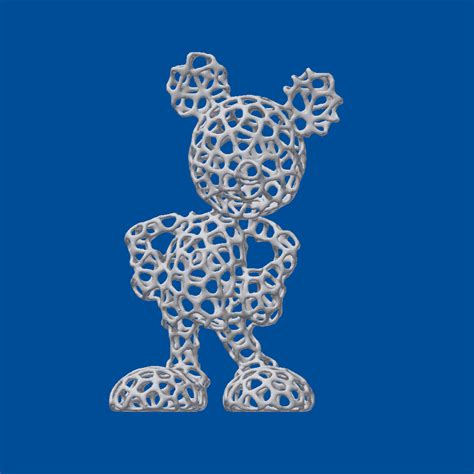 STL Datei MICKY MAUS DRAHTGITTER herunterladen Objekt für den 3D