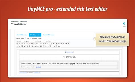 Tinymce Pro Extended Rich Text Editor For Prestashop