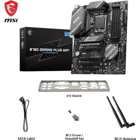 Msi B760 Gaming Plus Wifi Carte Mère Atx Pour Processeurs Intel Core